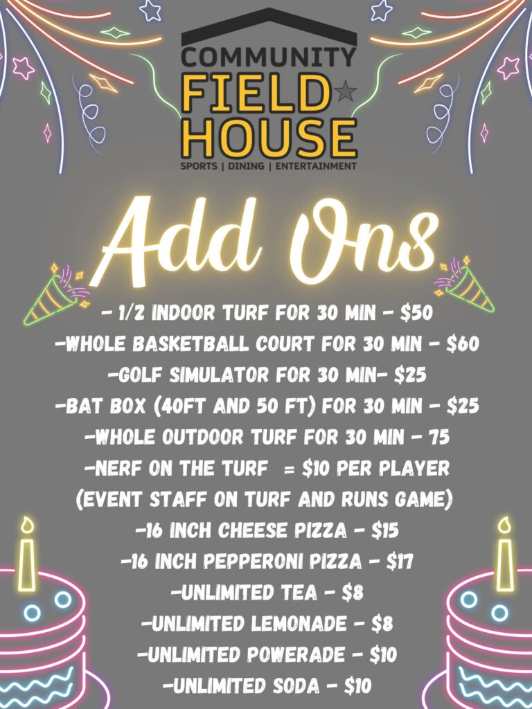 Parties - Community Fieldhouse